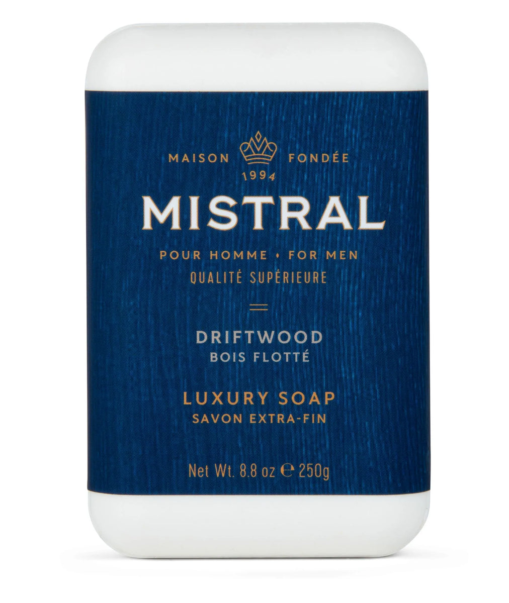 Men's Driftwood Triple Milled Bar Soap - Mistral – Andrew Davis Clothiers